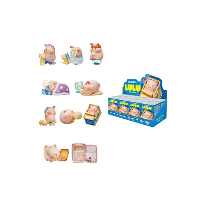52TOYS Enjoy Some Cozy Fun Time With Lulu The Piggy While Staying At Home. Figure Mystery Boxes