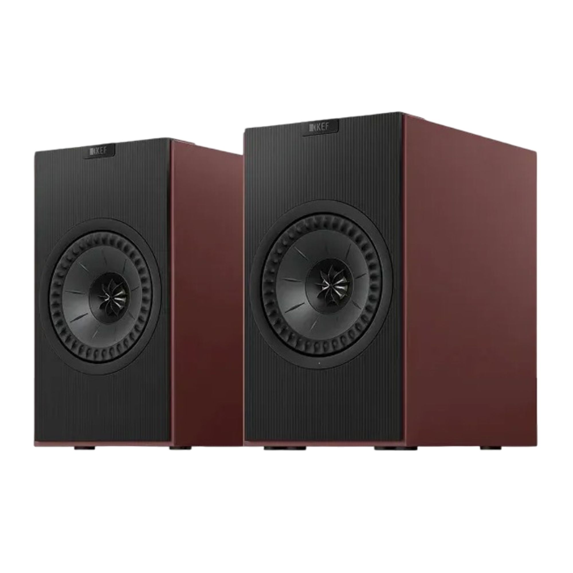KEF активная полочная акустика Coda W Bluetooth винтажный бордовый