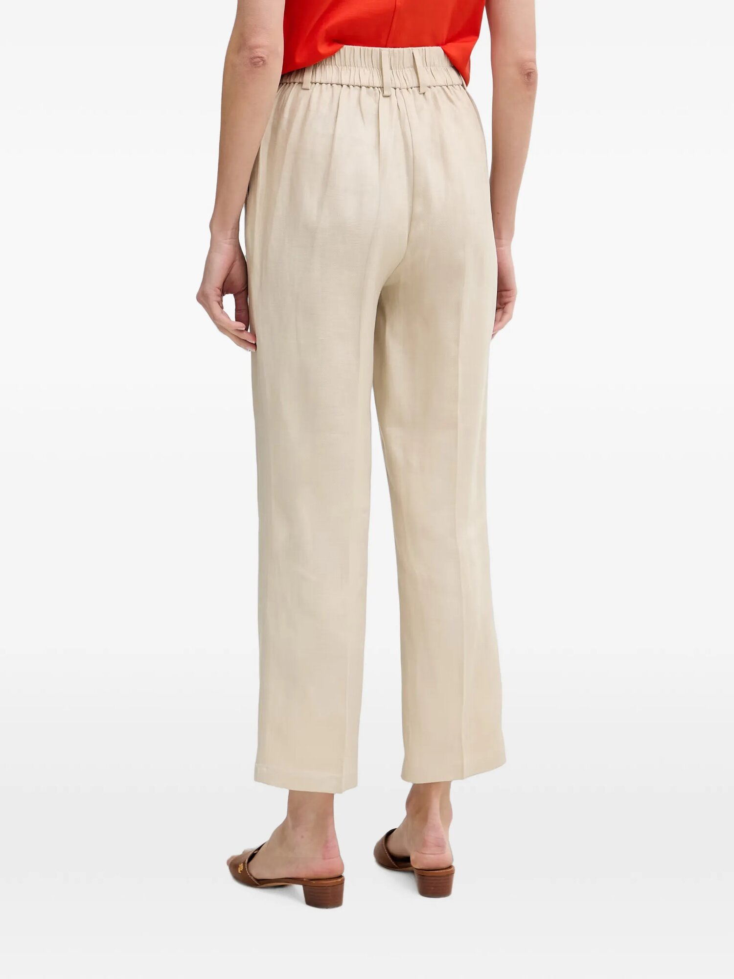 Брюки Sisley Pleated elasticated-waist trousers, размер 42 — фото 1