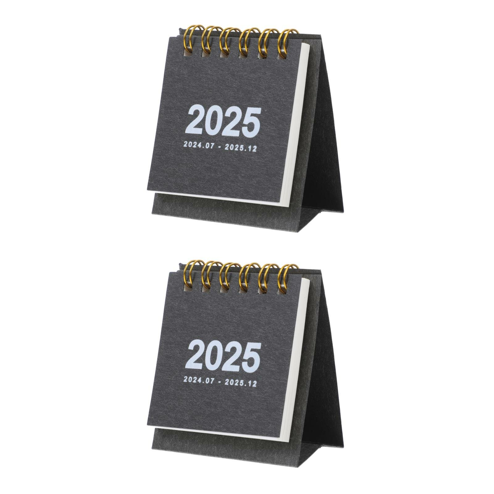Настольный черный бумажный календарь на 2024-2025 годы для декора и офиса