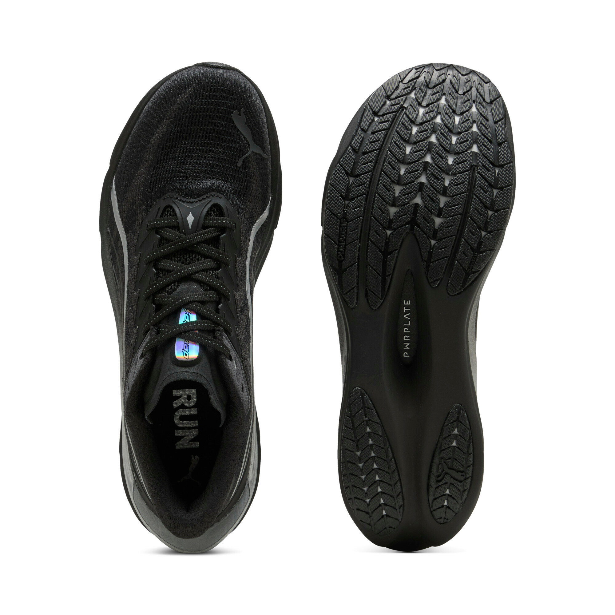 Кроссовки PUMA Deviate NITRO 4 Brightstride, полнота 6 (RU)/ на среднюю стопу, размер 43,5, черный — фото 1