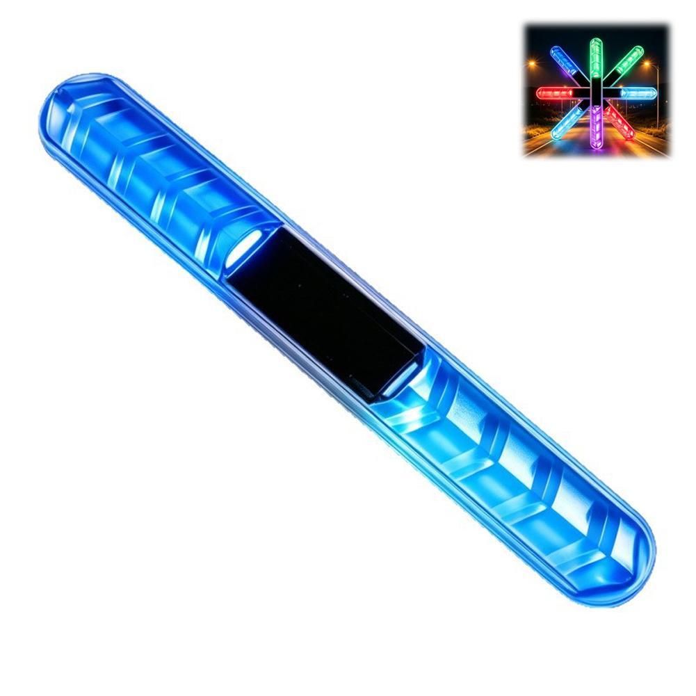 Беспроводные светодиодные фонари для дверей авто, RGB 7 цветов, предупреждающие