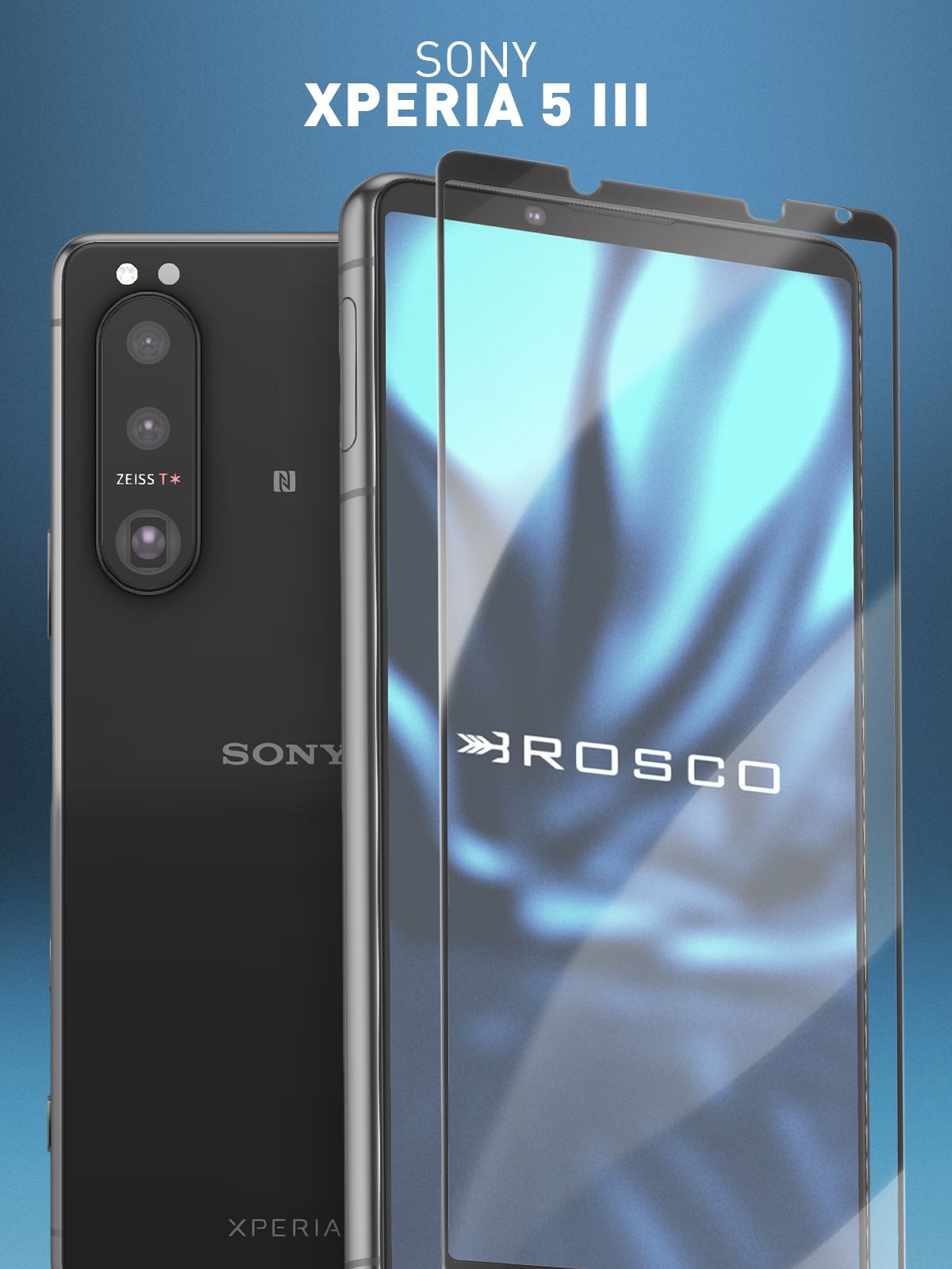 Защитное стекло на Sony Xperia 5 III (Сони Иксперия 5 марк 3) с олеофобным покрытием, ROSCO