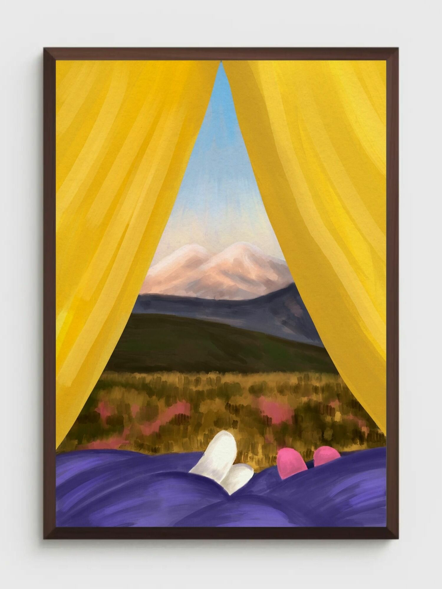 Постер с горами Эльбрус 30 см на 42 см Плакат на стену