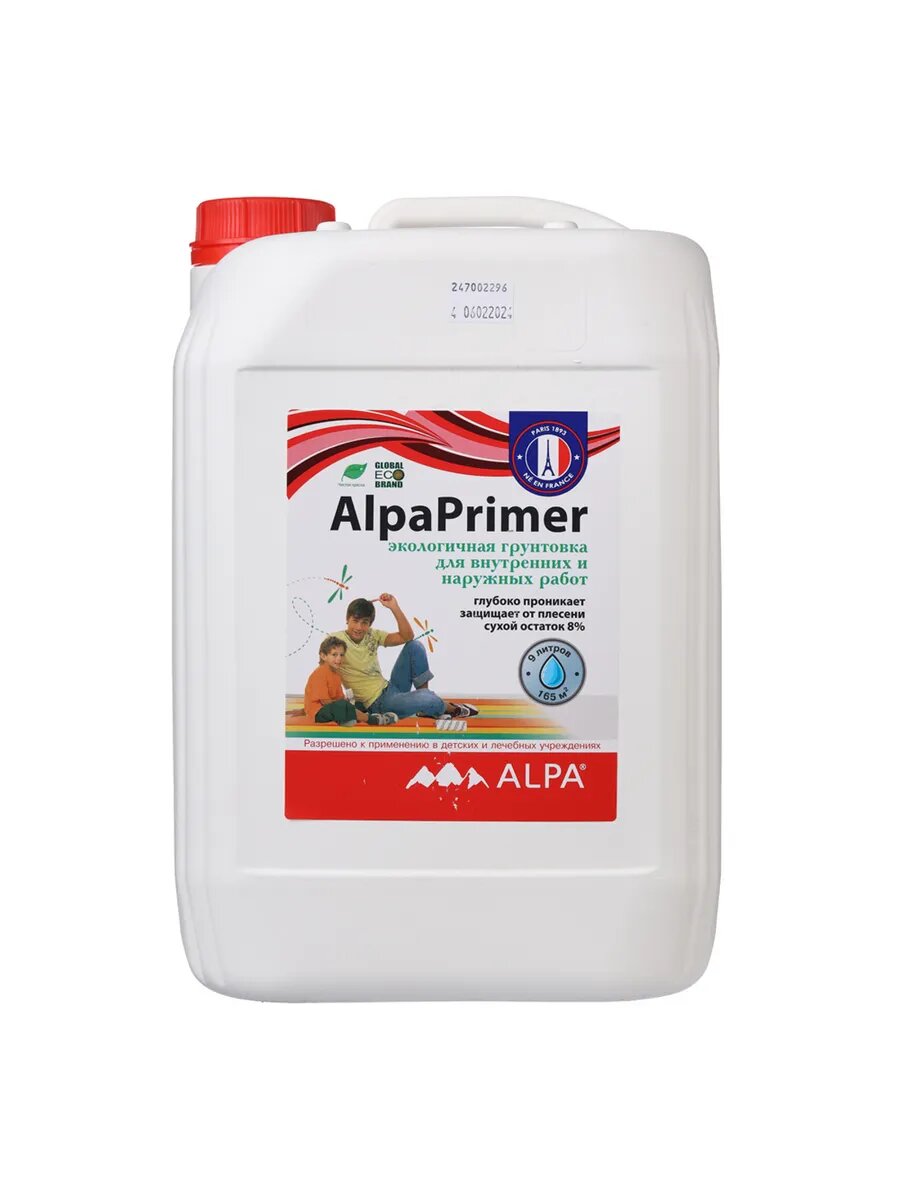 Грунтовка Alpa, акриловая, укрепляющая, канистра 9 л, 1 штука