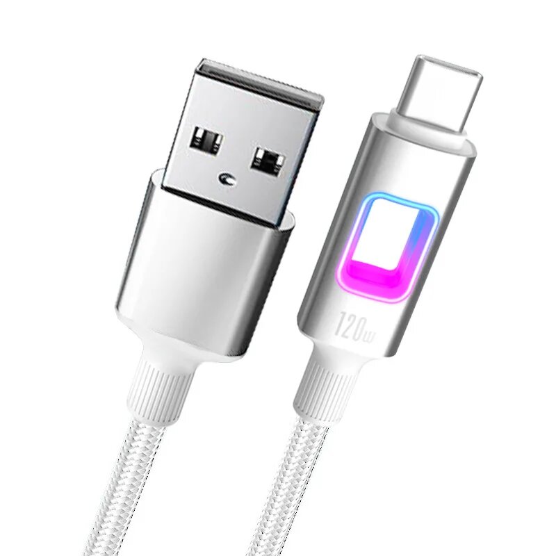 Кабель NNBILI Dual Type C PD 120W USB-C На USB-C Для Быстрой Зарядки MacBook, iPad, iPhone 17, 16, Samsung