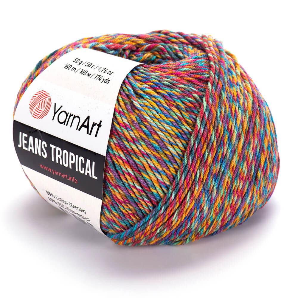 Джинс Тропикал (Jeans Tropical) 50/160, 55% хлоп, 45% акр (612 яркая радуга)
