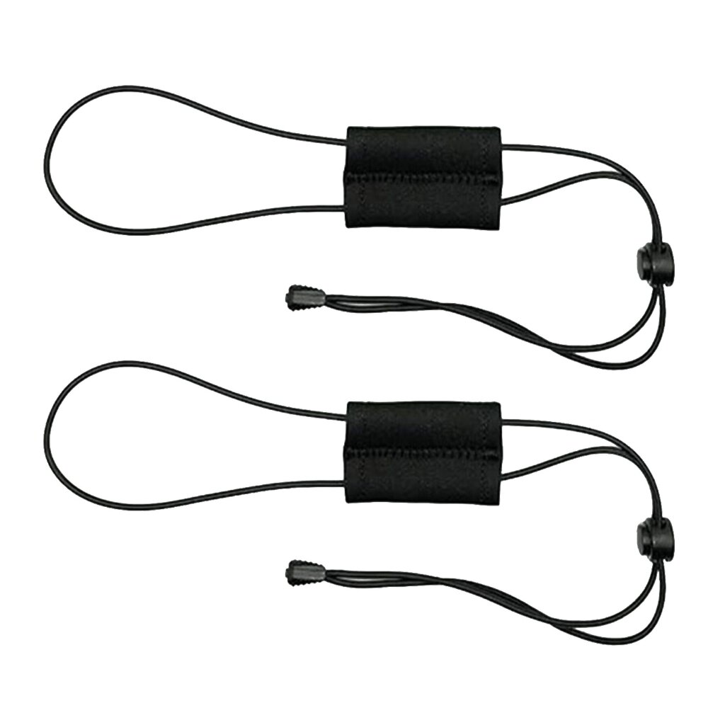 Два фиксированных ремня уличного рыболовного детектора 2шт-черный