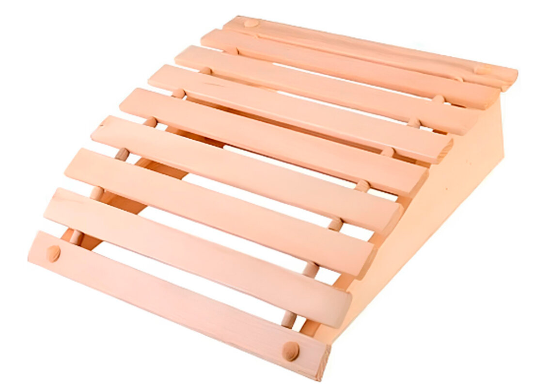 Подголовник для бани DoorWood Ф-5 (из липы), 35 см / Интерьер сауны и бани