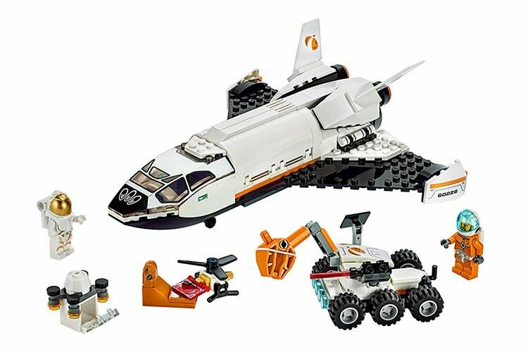 Конструктор унисекс LEGO City 60226 Космический шаттл для исследования Марса, 300 деталей