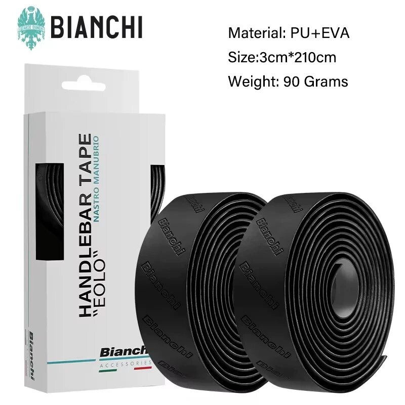 BIANCHI Рулевая лента "EOLO" Black, 3cm*210cm
