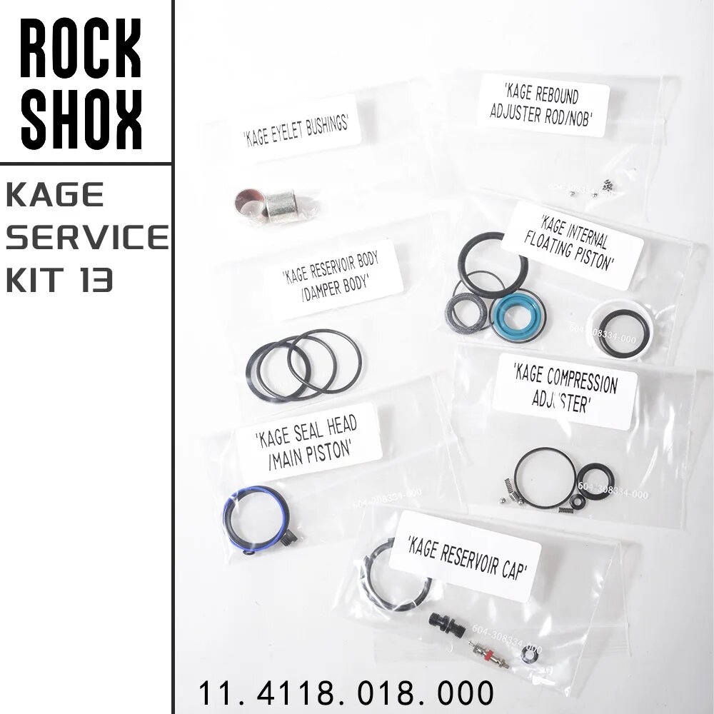 Комплект для обслуживания заднего амортизатора RockShox (Kage 2013+) (не совместим с моделями до 2013 года) 11.4118.018.000 Запчасти и аксессуары для задних амортизаторов