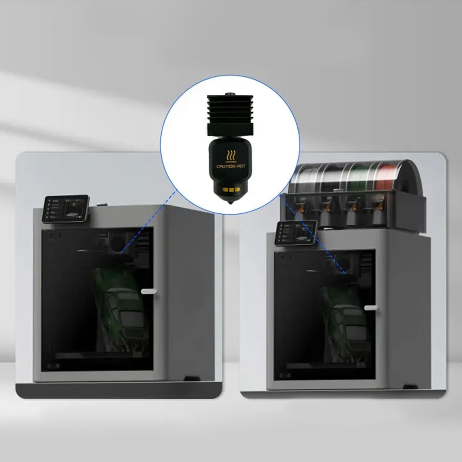 Замена Hotend для 3D-принтера Bambu Lab P2S H2D H2S, 0,6 мм, сопло из закаленной стали, экструзионная головка с горячим концом