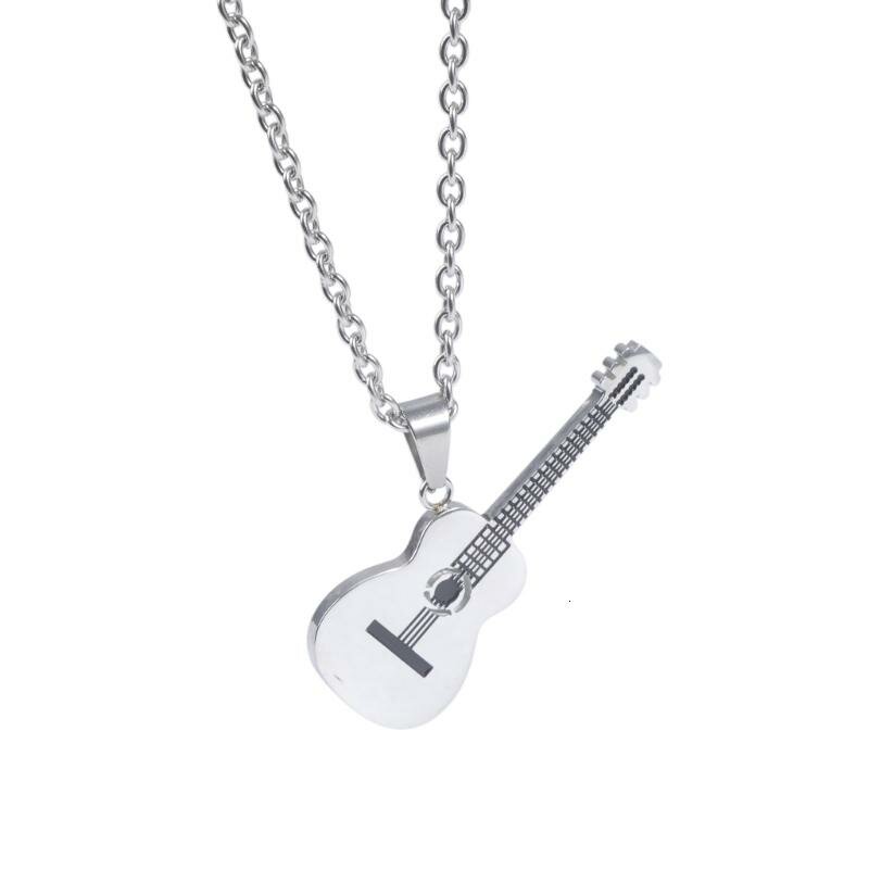 Кулоны-гитары в стиле панк-рок, Серебро