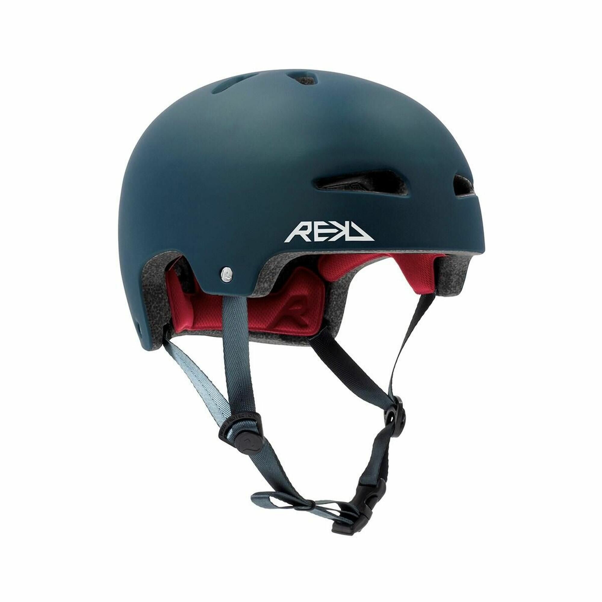 Велосипедный шлем для скейта Rekd Ultralite In-Mold, Decathlon, Цвет: Синий, Размер: 57-59 см