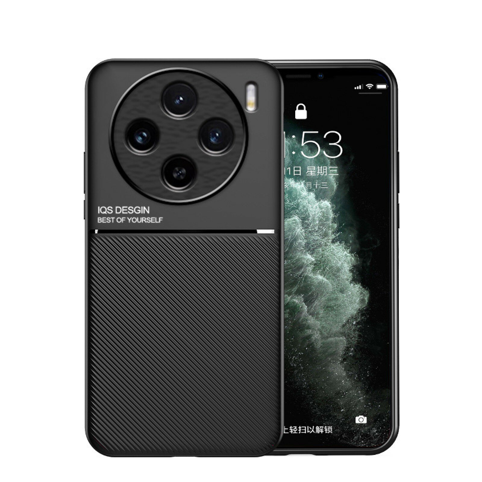 Чехол-панель-бампер MyPads Sotto il Carbonio для Vivo X80 PRO из силикона с матовой отделкой под карбон черный