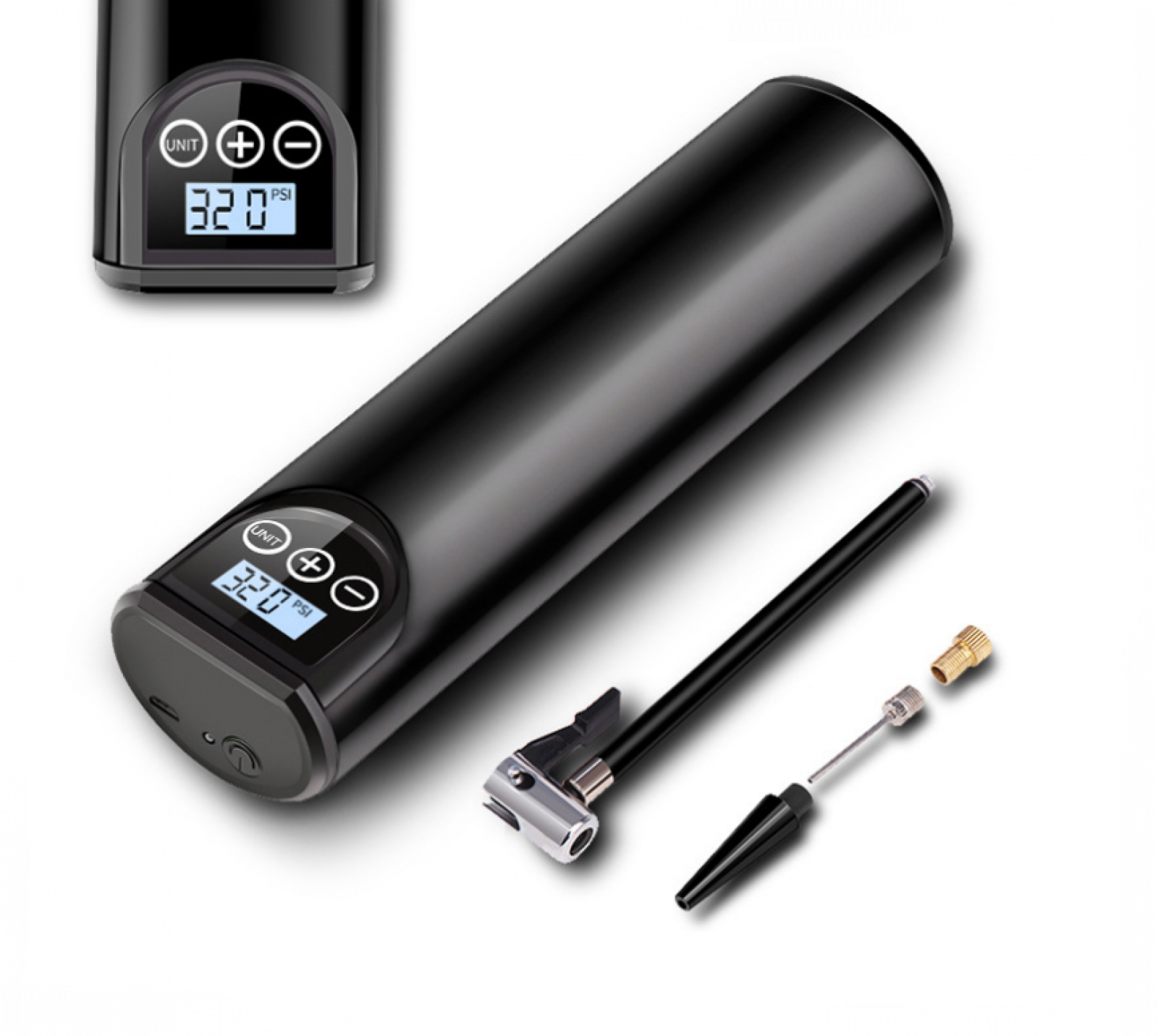 Беспроводной портативный компрессор MyPads с аккумулятором 2000 мАч, насос для авто и велосипедов