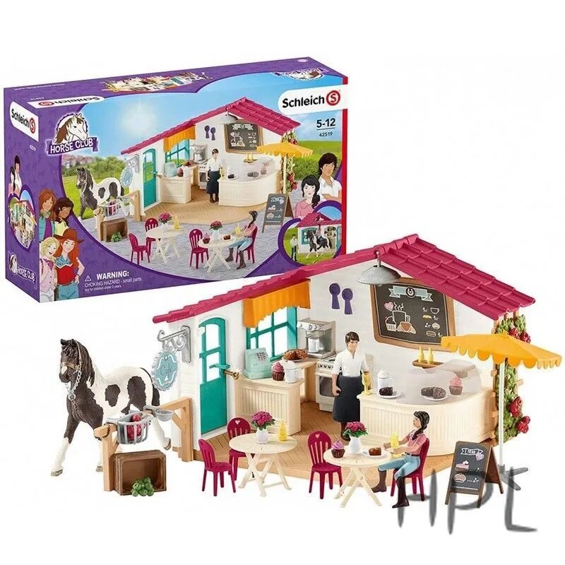 SCHLEICH 42519 Кафе для наездников Horse club, игровой набор, фигурки, пластик