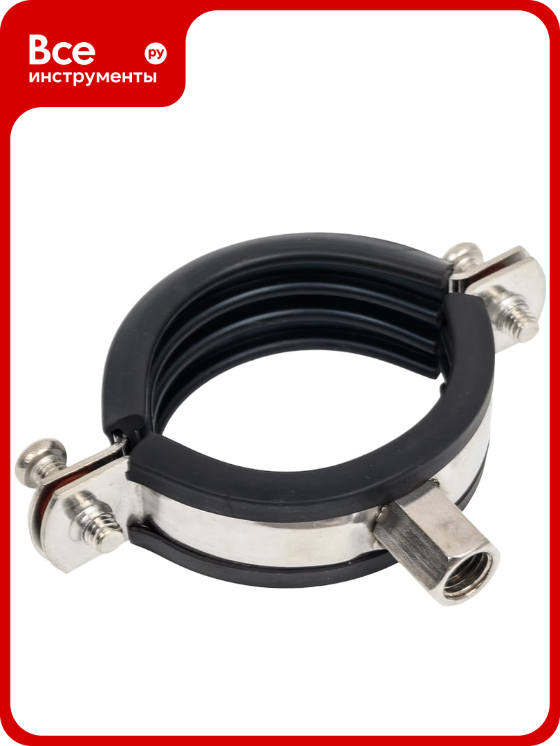 Нержавеющий сантехнический хомут KREPFIELD 50-56 мм, rsk-e, А4, 1 шт. RSKEХОМУТ5056А4-1