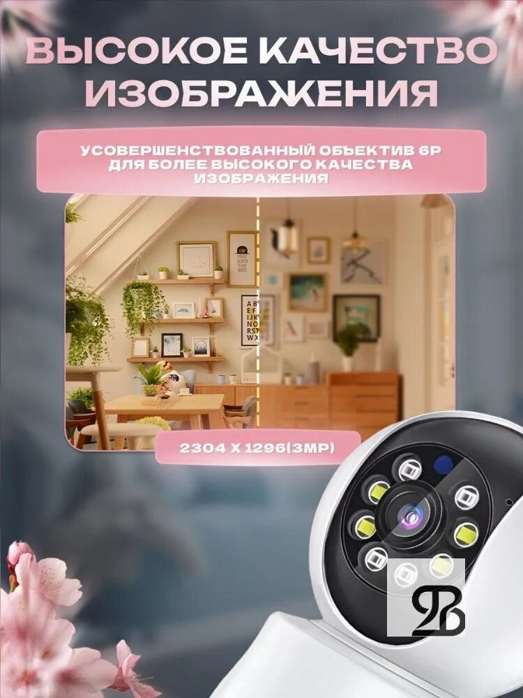 Умная видеоняня IP Smart 5G Wi-Fi для безопасности малыша с функцией дистанционного управления — фото 1