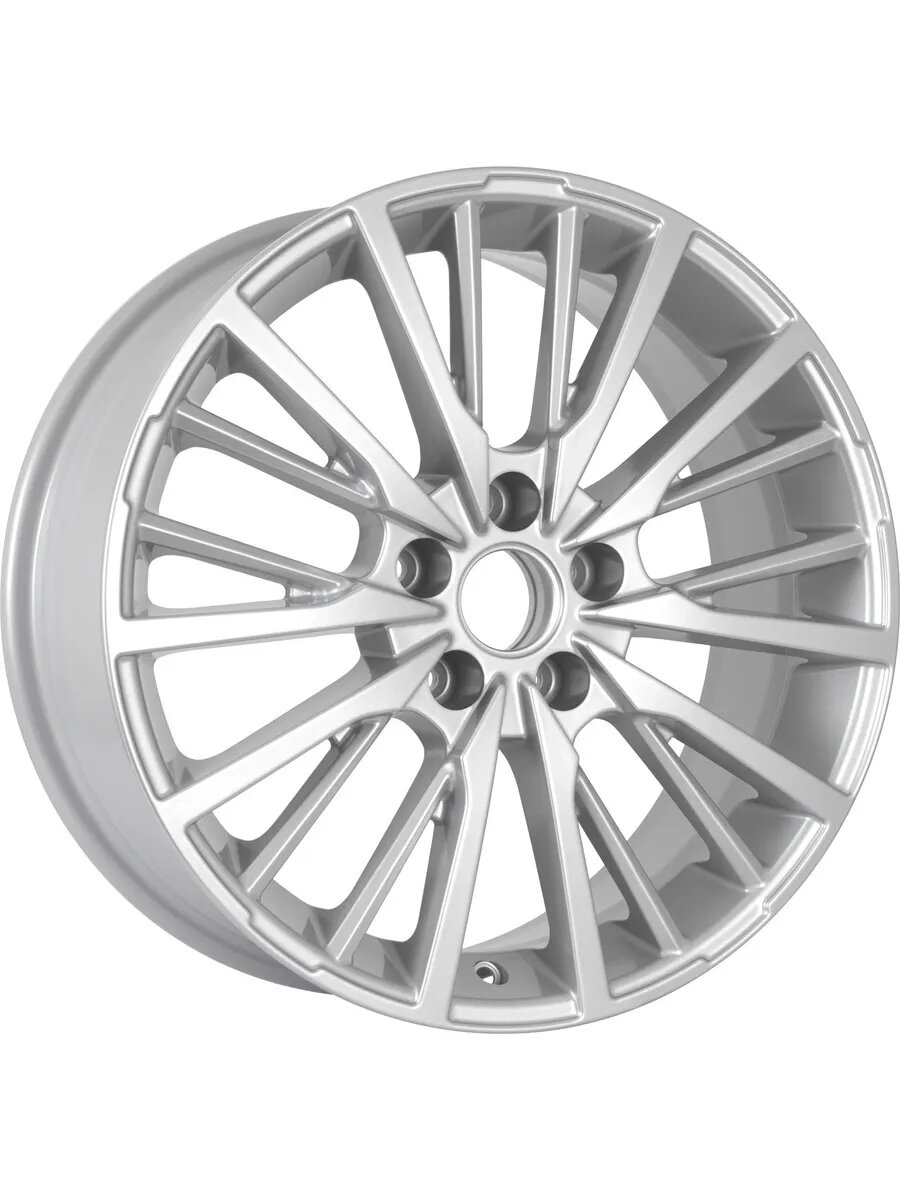 Литой диск KDW KD1740, R17, 5x114,3, ET45, D67,1, серебристый