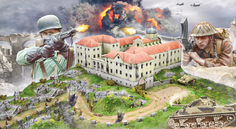 Сборная модель "Наборы для диорам Montecassino Abbey 1944 Breaking the Gustav Line - BATTLE SET" (1:72), артикул 6198