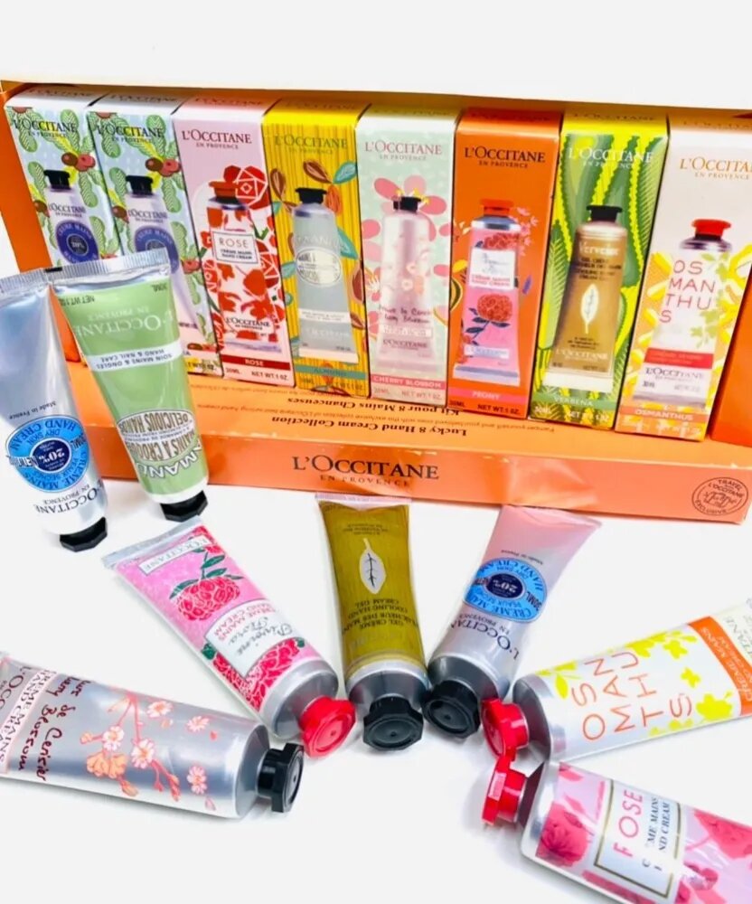 L'Occitane Lucky 8 Hand Cream Collection подарочный набор кремов для ухода за кожей 8 шт