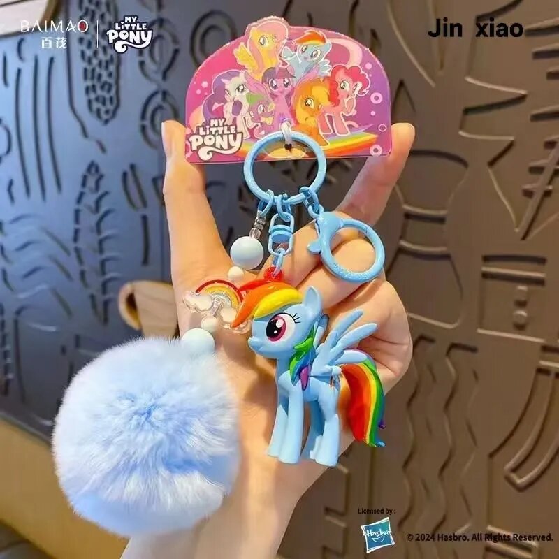 Подлинная подвеска из My Little Pony/Pony Baoli Classic 4 поколения-мягкий Брелок для рюкзака Ключница с подвеской