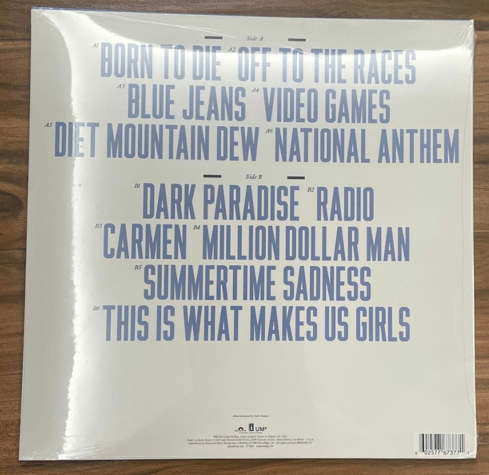Lana Del Rey Born To Die Red Vinyl LP Совершенно новый Запечатанный Альбом