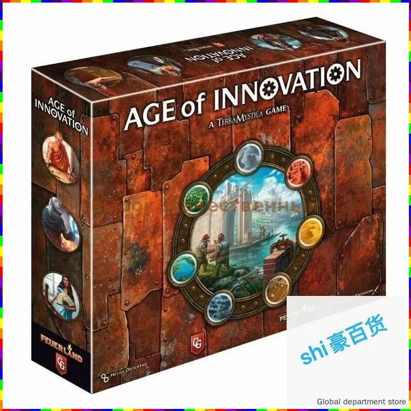 Настольная игра Эпоха инноваций : стратегическая игра с выбором из 12 разных фракций