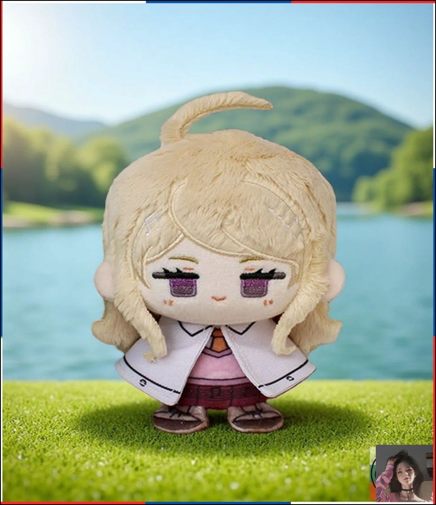 Игрушка мягкая аниме Данганронпа Каэде Акамацу / Danganronpa Kaede Akamatsu плюшевая игрушка 12 cm