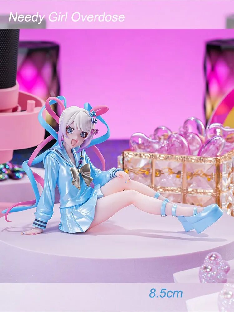 Аниме-фигурка NEEDY GIRL OVERDOSE Ame-chan 8.5cm, коллекционная фигурка для фанатов аниме