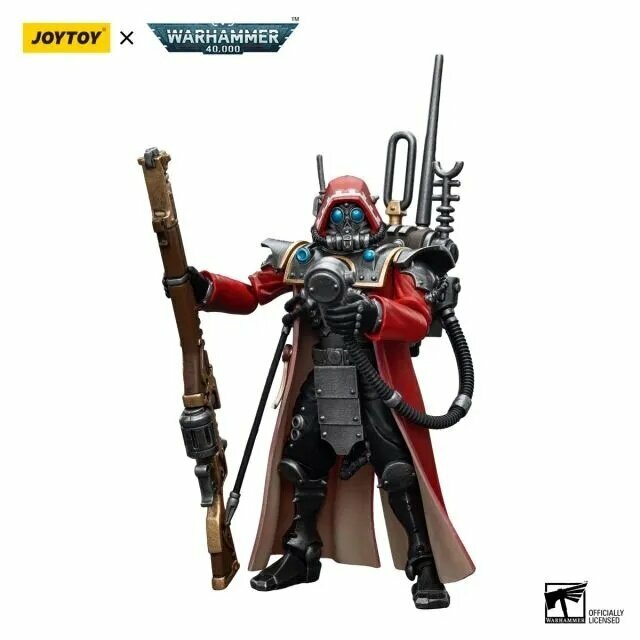 Подвижная фигурка JOYTOY Warhammer 40K 1/18 Adeptus Mechanicus Skitarii Ranger avec Data-tether
