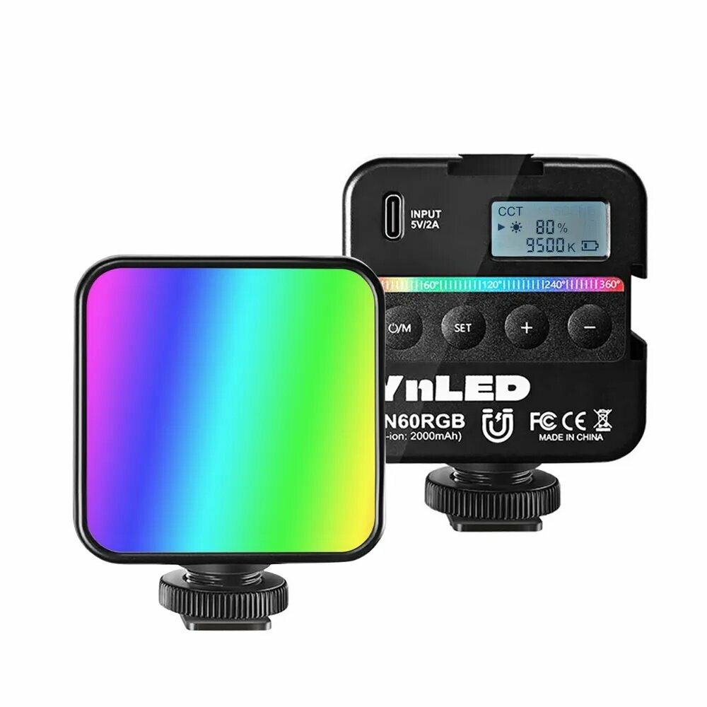 YONGNUO YN60RGB Светодиодный мини-карманный видеосвет Портативный RGB-светильник