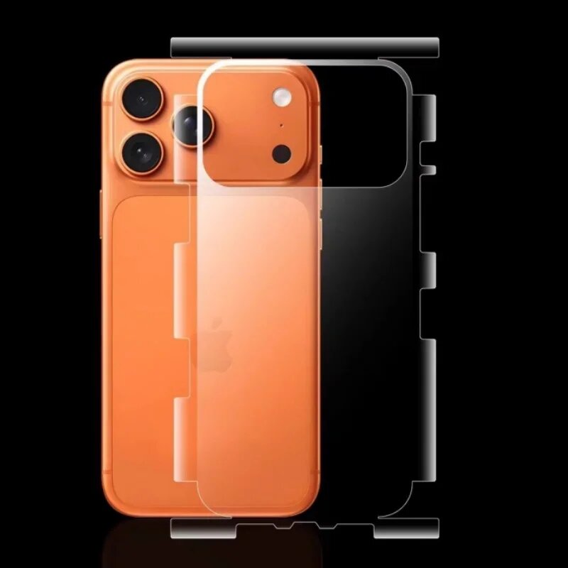 3 шт. Гидрогель iPhone 17 Pro Max, оранжевый, матовый