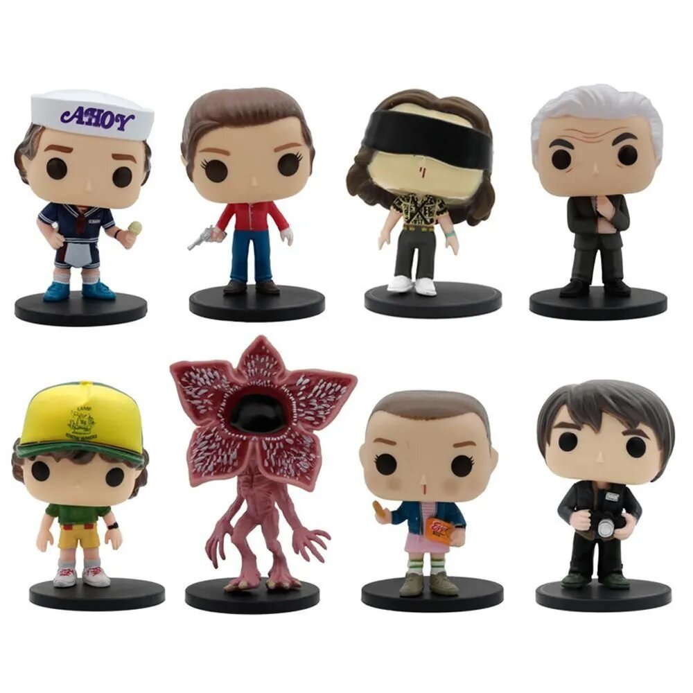Набор фигурок "Stranger Things" "Цветок каннибала", ручная работа, пластик, 15*12*10 см