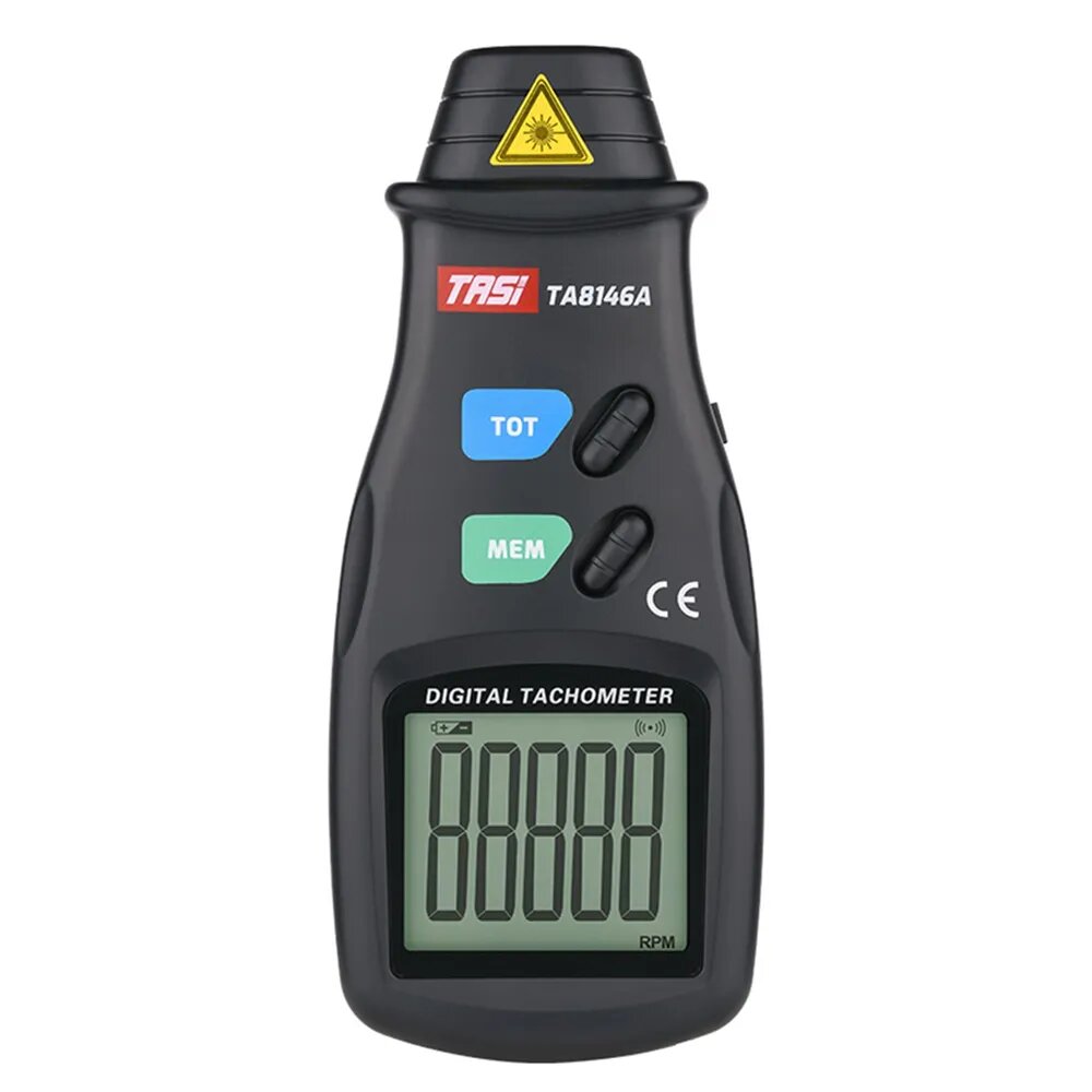 TASI TA8146A Бесконтактный ручной тахометр с сумкой для хранения, черный