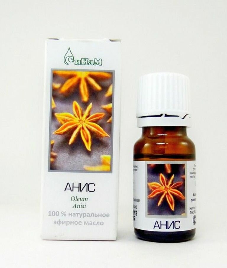 Эфирное масло Синам "Анис", 100% натуральное, 10 мл
