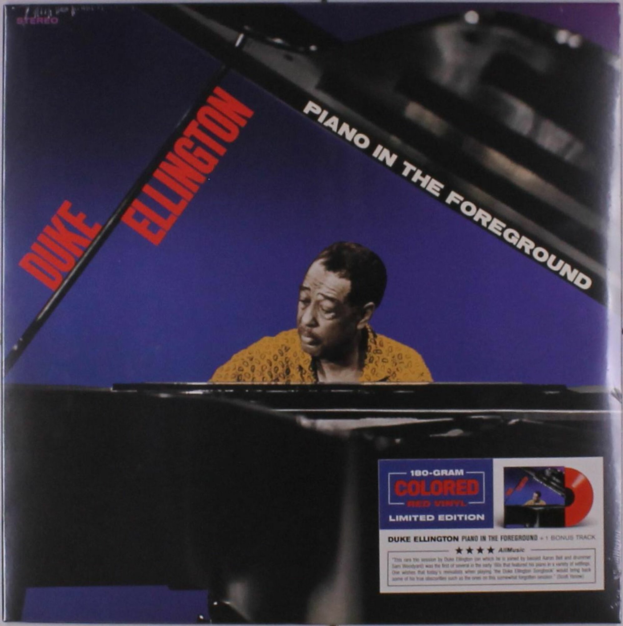 Виниловая пластинка Duke Ellington (1899-1974) - Piano In The Foreground (180g) (Limited Edition) (Red Vinyl) (+1 Bonus Track) (LP) (1 LP)
