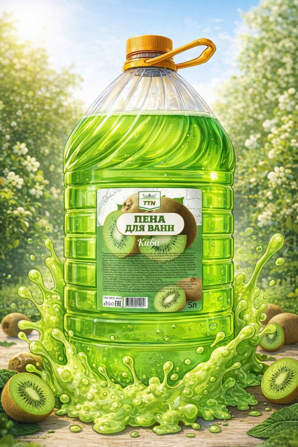 Пена для ванн TITAN "Киви" 5 л