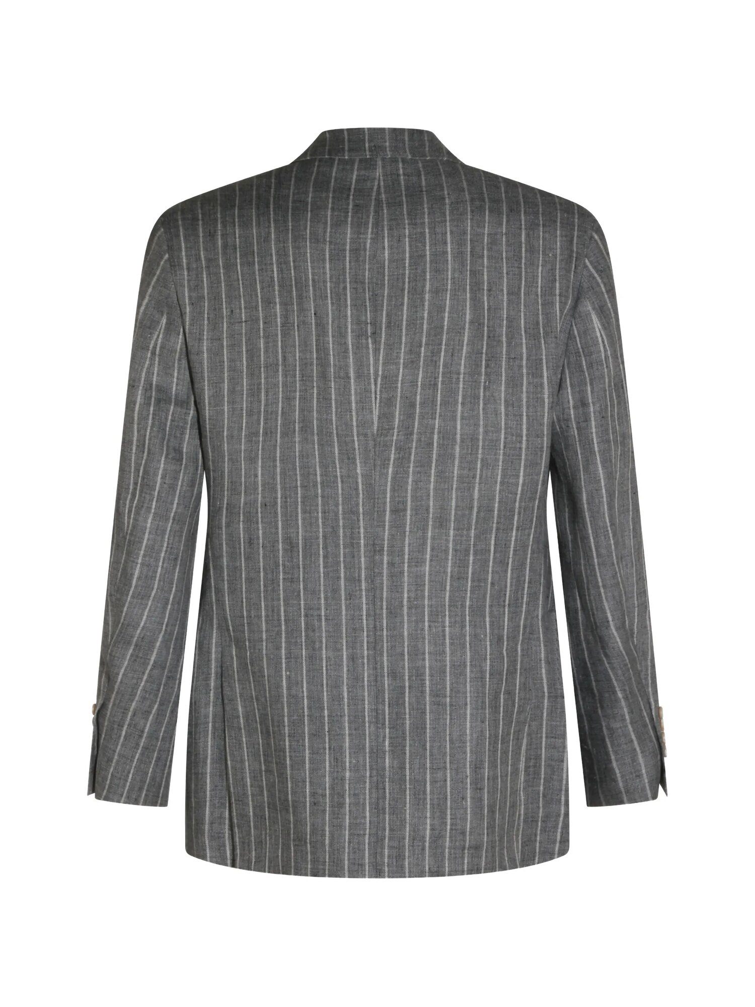 Куртка BRUNELLO CUCINELLI Double-breasted blazer, размер 58, серый — фото 1