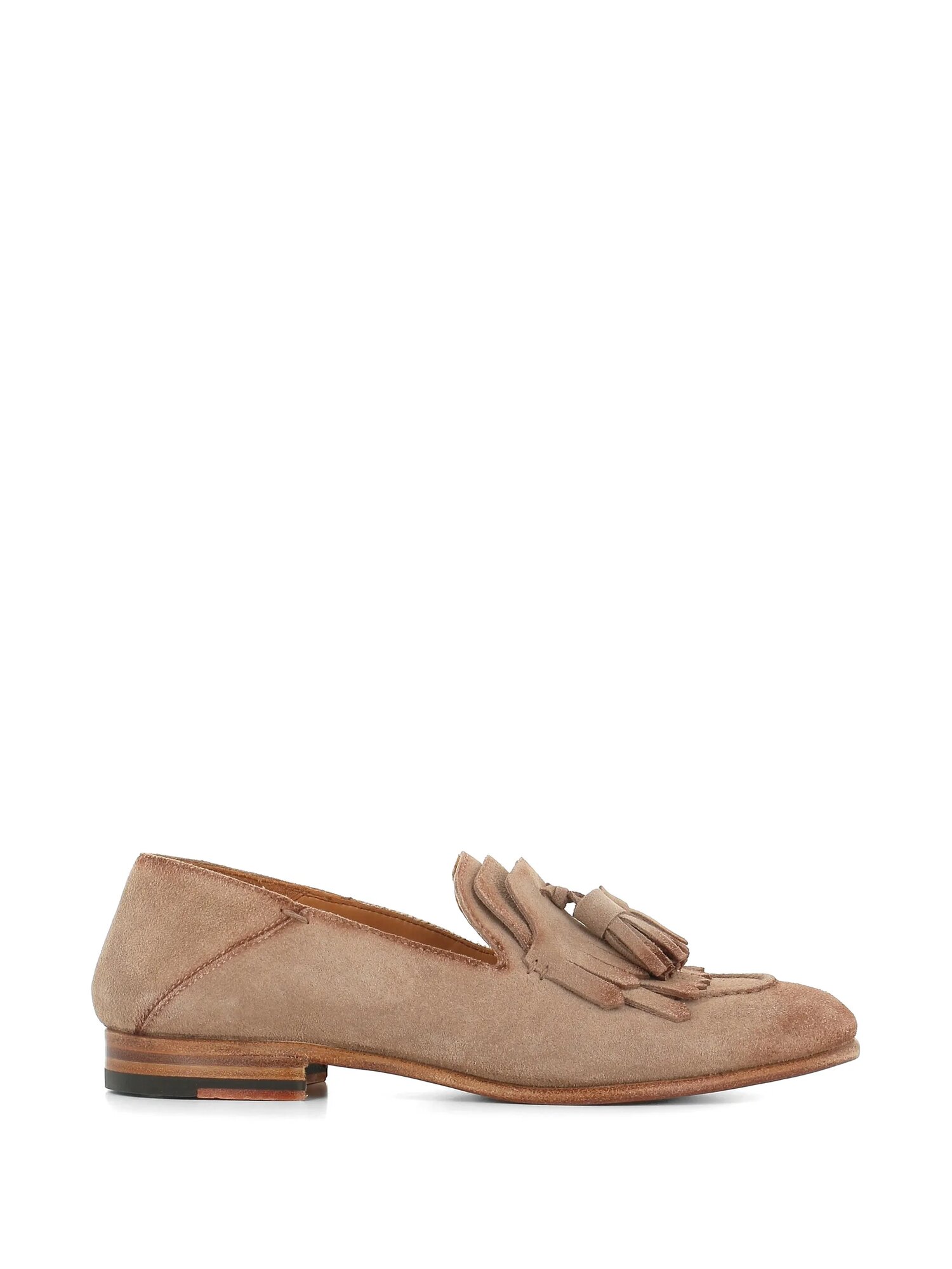 Лоферы  Tassel suede loafers