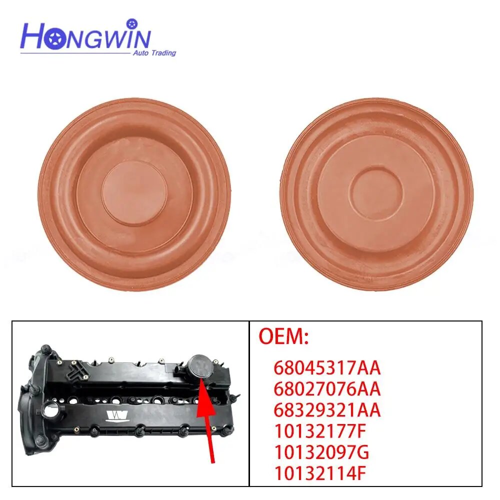 68045317 Мембрана крышки клапана двигателя PCV AA для Dodge Grand Caravan Nitro Jeep Cherokee Wrangler 68027076 АА 68329321 АА 10132177 Ф