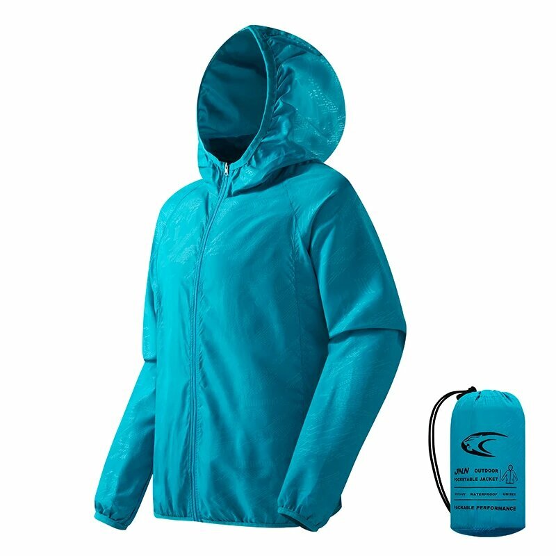 Водонепроницаемая куртка JNLN унисекс, Sky Blue, 5XL