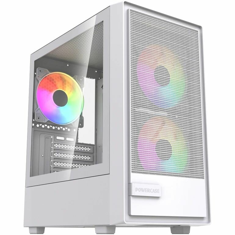 Корпус Powercase Mistral Micro SM02 ARGB White