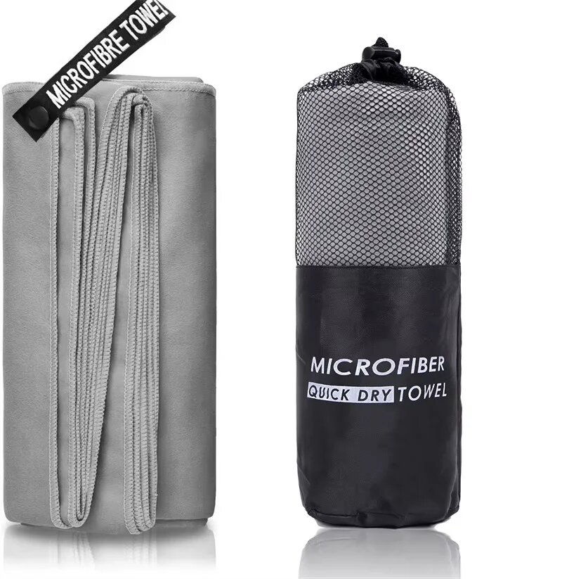 DUTRIEUX Полотенце из микрофибры для спортзала 80x160cm, Light gray