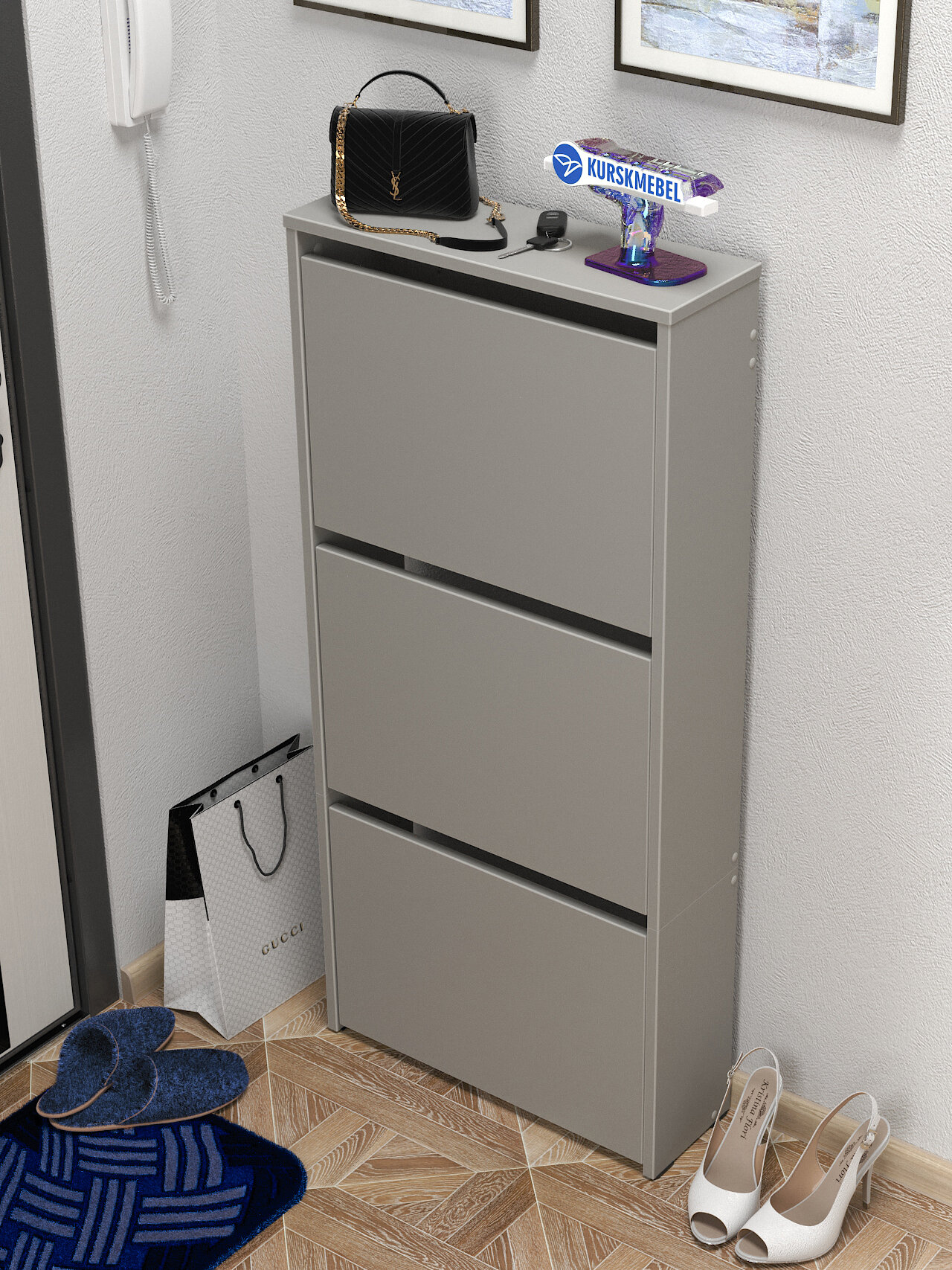 Обувница №27 узкая закрытая