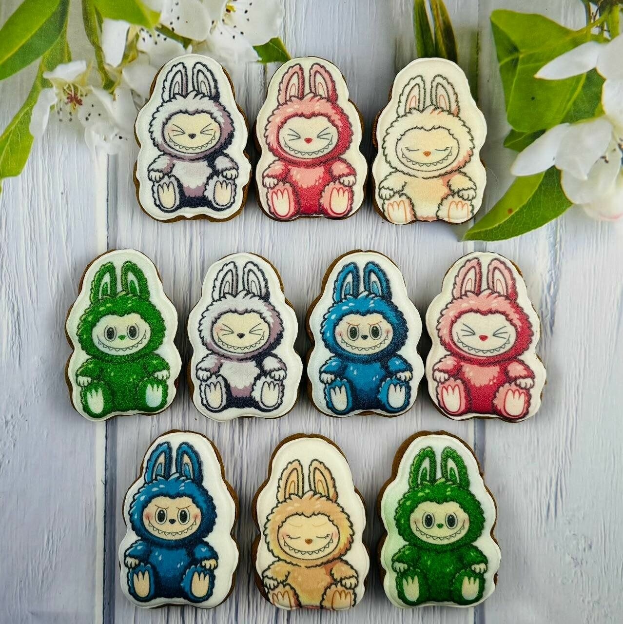 Набор медово-имбирных пряников "Лабубу"