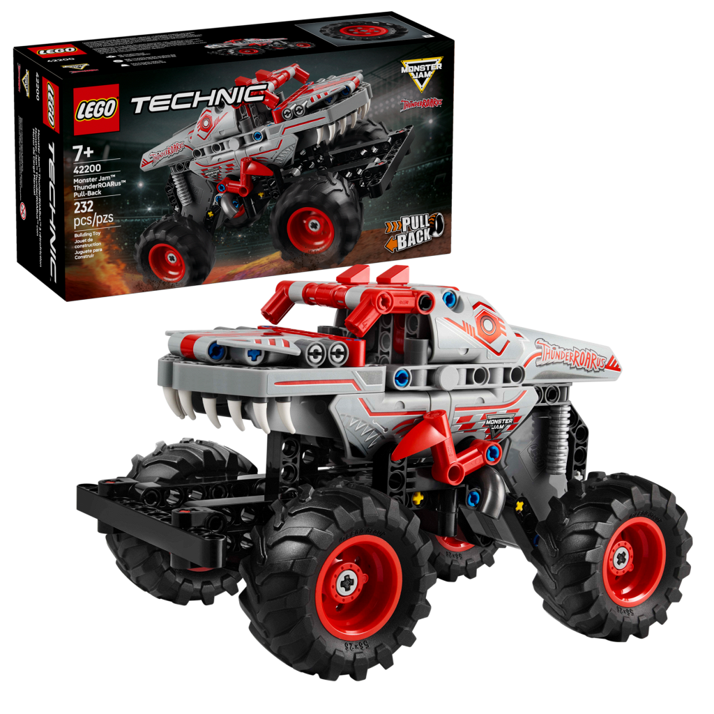Конструктор LEGO Technic Monster Jam ThunderROARus Pull-Back 42200, 232 детали, от 7 лет