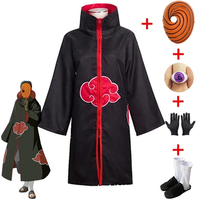 Косплей костюм Обито из искусственной кожи XXС, set 1
